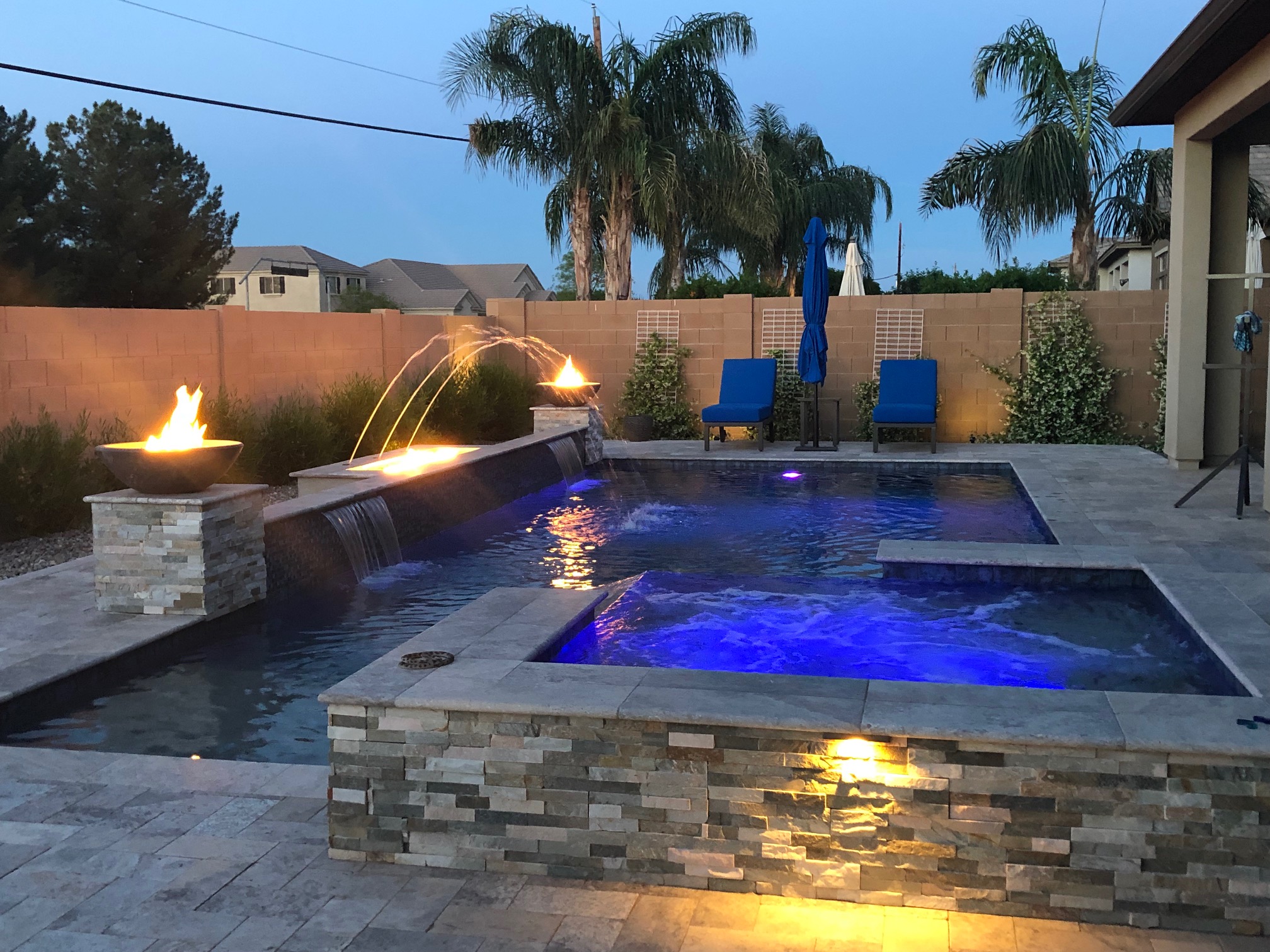 Swimming Pool Slides & Waterfalls in Phoenix, AZ | Pool Slides in Tempe ...